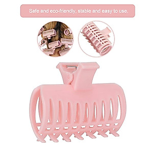 Sonew Hot Roller Clips, Hair Curler Clip Hair Roller Claw Clips Fixing Clamp Holding Section Claw Hairdressing Tool -15Pcs/Set ()
