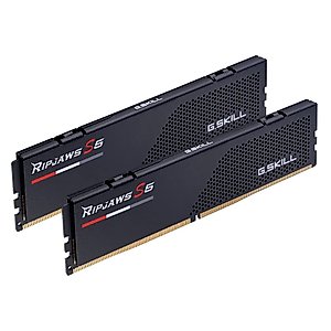 G.SKILL Ripjaws S5 Series (Intel XMP 3.0) DDR5 RAM 32GB (2x16GB) 6000MT/s CL30-40-40-96 1.35V Desktop Computer Memory UDIMM - Matte Black (F5-6000J3040F16GX2-RS5K)