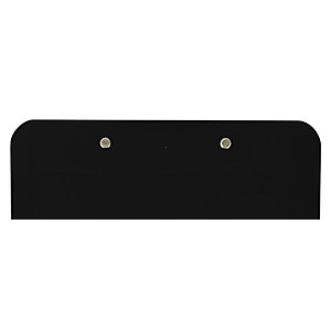 Trade Quest Plastic Clipboard Opaque Color Letter Size Low Profile Clip (Pack of 6) (Black)