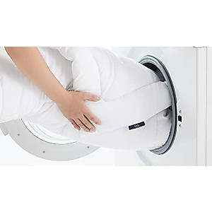 SERTA ComfortSure Breathable Elastic Dobby Check Quilted Pillow Top Mattress Pad Cover with 18" Deep Pocket for All Season, White, Cal King