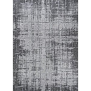 Couristan Charm Tiverton Anthracite-Light Gray Indoor/Outdoor Area Rug, 5'3" x 7'6"
