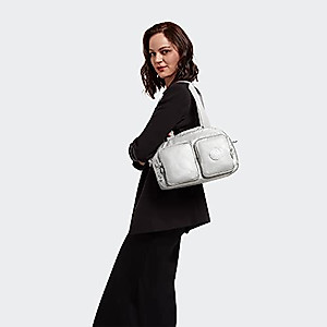 Kipling Cool Defea Metallic Shoulder Bag Bright Metallic