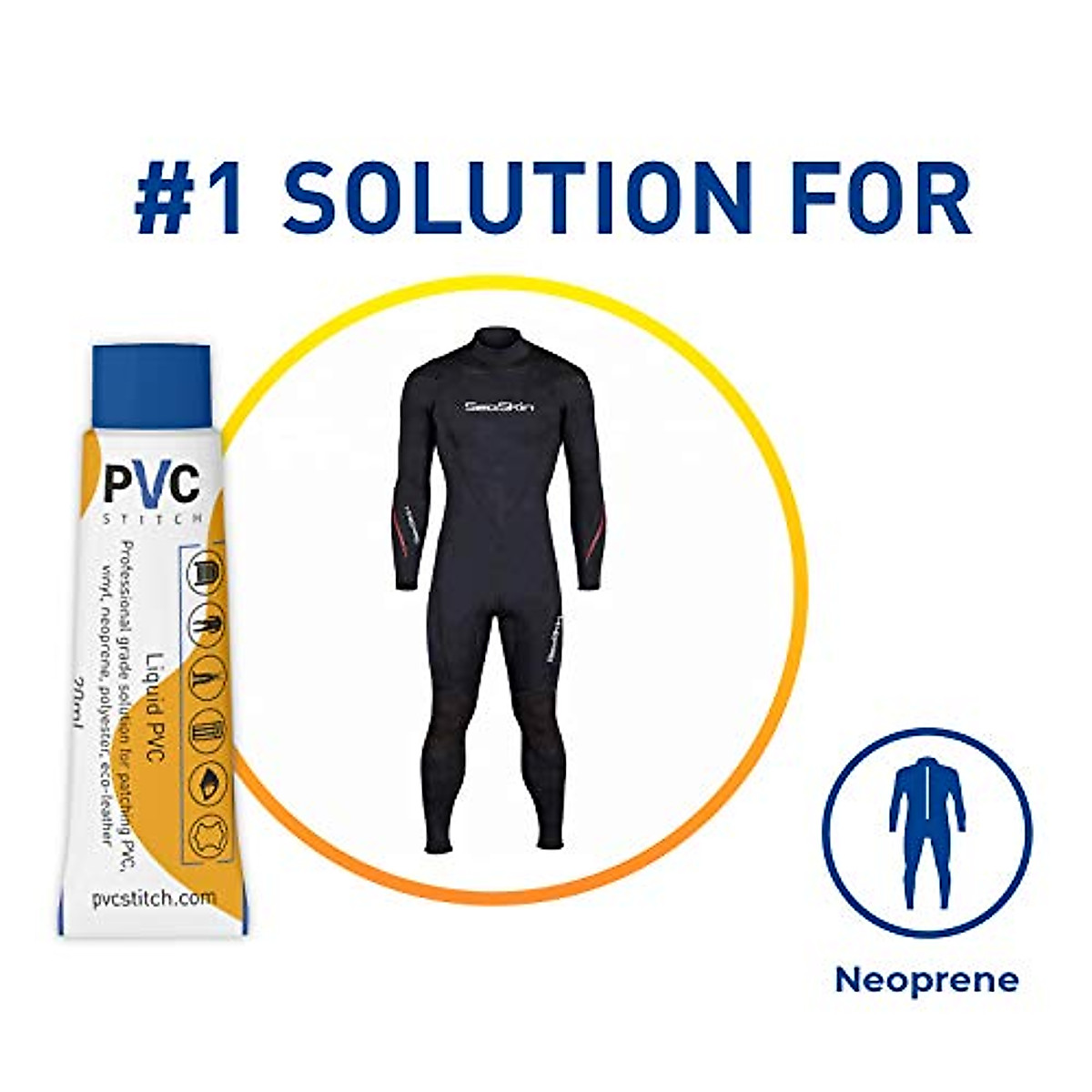 AquaPro Liquid Repair Kit Transparent | Salt Water Ready Liquid Waterproof Repair Kit for PVC & PU Inflatables, Boats, Rafts, Kayaks, SUPs, Wetsuits, Air Mattresses, Air Tracks, Hot Tubs, Waders.