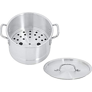 52 Qt Steamer Vaporera Stock Pot Premium Aluminum Tamalera 13 Gallons BIG