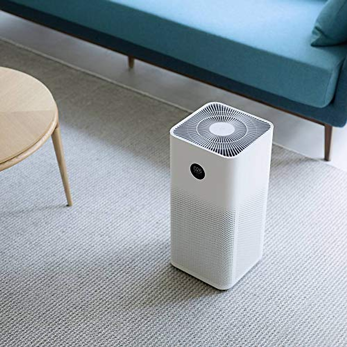 MI HEPA Air Purifier 3H with 3-Layer Integrated 360° Cylindrical Air Filters - Effectively Removes 99.97% Pollutants - Breath Cleaner, Fresher Air with Small Air Purifiers for Home and Offices