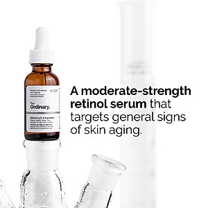 The Ordinary Retinol 0.5% in Squalane, Intermediate Retinol Serum for the Face That Is Anti-Aging and Skin Smoothing, 1 Fl Oz