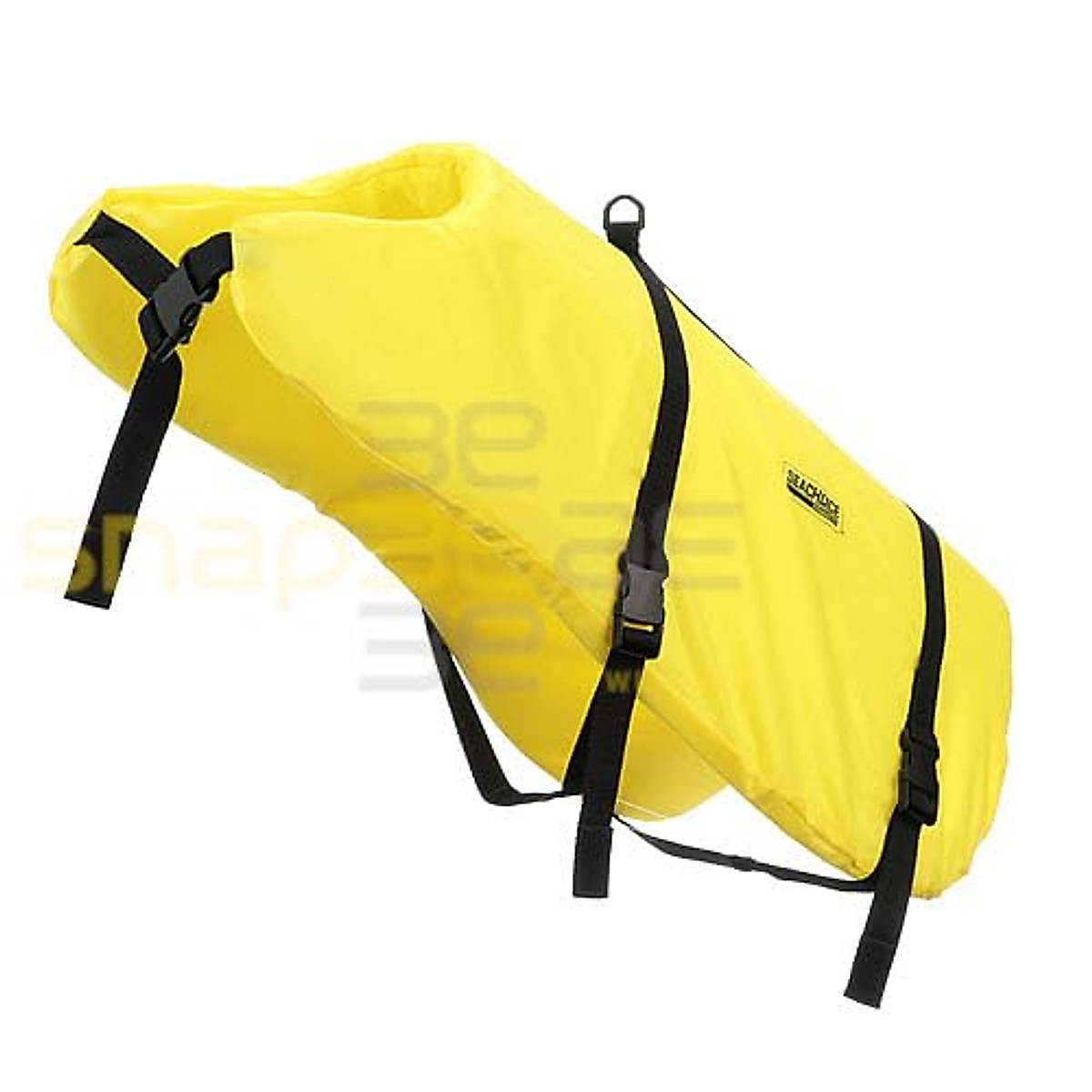 Seachoice Dog Life Vest, Adjustable Life Jacket for Dogs, w/Grab Handle, Yellow, Size XL, Over 90 Lbs.