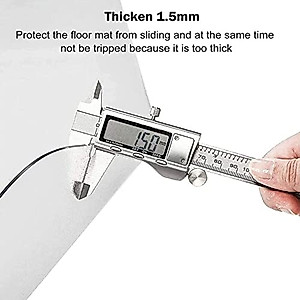 Clear PVC Desk Chair Mat 1.5mm Transparent Floor Protector,Rectangular Vinyl Floor Protector Mat,80/100/120/140cm Wide,Non Slip,Wood/Tile Protection Mat for Office & Home for Office & Home (Color : A