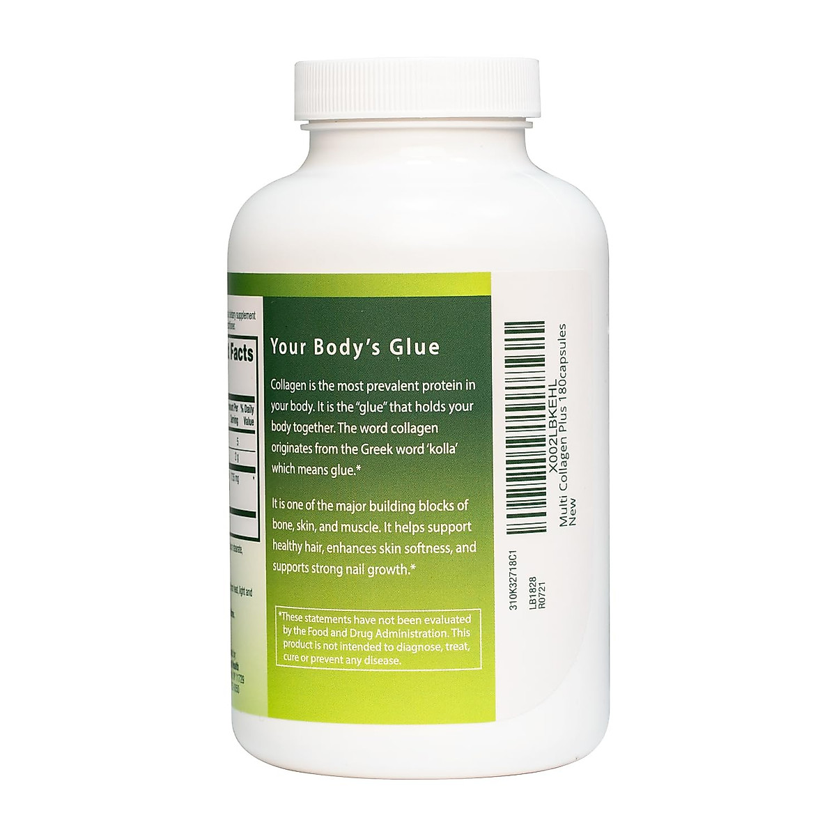 NutraA2Z Multi Collagen Pills 1735mg -180 Collagen Capsules (60 Servings) - Types I, II, III, V & X for Healthy Skin, Hair, Nails & Joint Support