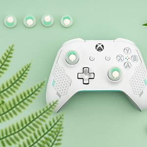 GeekShare Fruits Theme Xbox One Controller Thumb Grips, Thumbsticks Cover Set Compatible with Xbox One Controller, 2 Pair / 4 Pcs - Cherry and Turnip