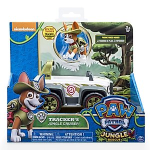 Paw Patrol, Jungle Rescue, Tracker’s Jungle Cruiser, Vehicle & Figure