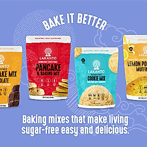 Lakanto Blueberry Coffee Cake Mix - Sweetened with Monk Fruit Sweetener, Keto Diet Friendly, Gluten Free, 3 Net Carbs (13.7 oz)