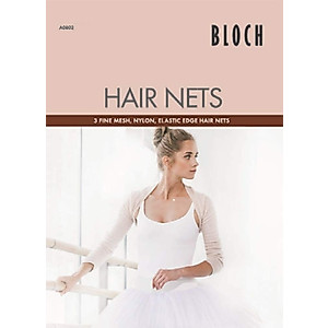 Bloch Unisex-Adult's Standard Hair Nets-3 Pack, Brown, one