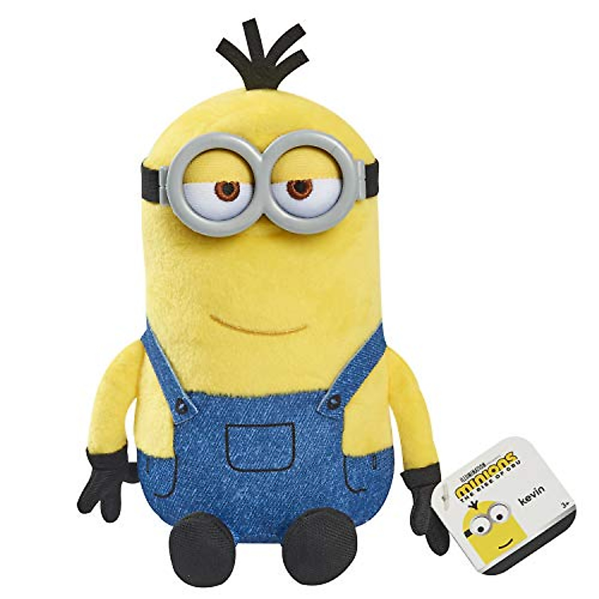 Just Play Illumination's Minions: The Rise of Gru Small Plush Kevin, Kids Toys for Ages 3 Up