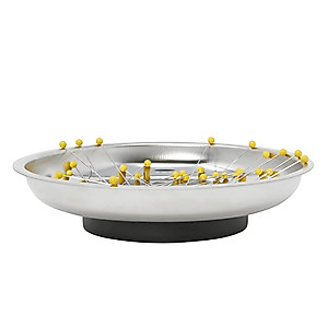 Dritz Magnetic Bowl Pin Dish, Silver