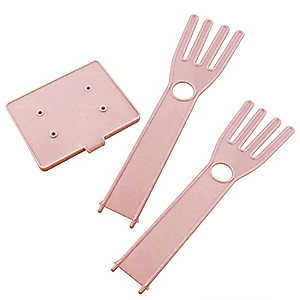 DGHAOP Pink Color Gloves Stand 15x12x34cm Kitchen Multifunctional Rubber Gloves Drain Rack Towel Storage Holder Drying Stand Creative Kitchen Tool
