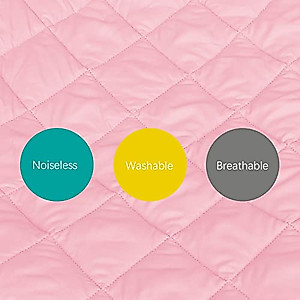 Sheet for Regalo My Cot Portable Toddler Bed, Joovy Travel Cot (Sheet Only, Bed not Included), Soft Padded Cover, Pink