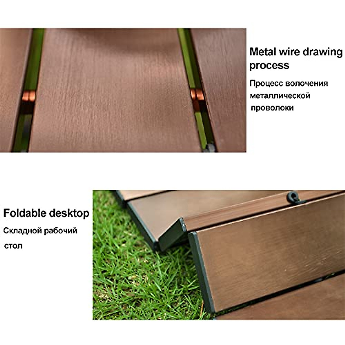 SUNESA Portable Picnic Table Portable Table Picnic Beach Fishing Folding Table Outdoor Lightweight Backpacking Camping Desk with Carry Bag Foldable Camping Table