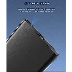 Caraele 750GB Ultra Slim Portable External Hard Drive USB3.0 HDD Storage Compatible for PC, Desktop, Laptop, MacBook, Chromebook, Xbox One, Xbox 360, PS4 (Black)