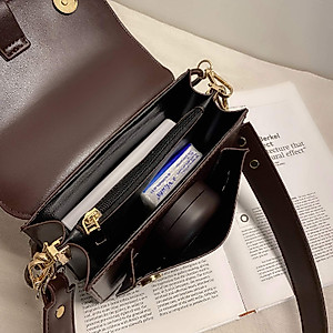 ZOCILOR Fashion Purses and Handbags for Womens PU Leather Shoulder Messenger Bags (Coffee)