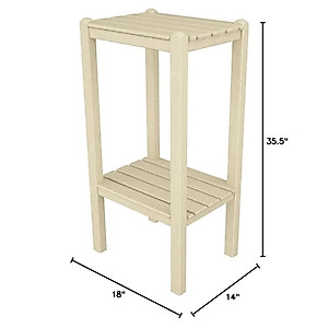 POLYWOOD® Side Table, Slate Grey