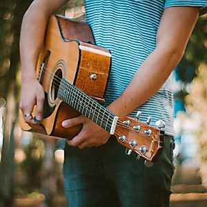 Fender CD-60SCE Solid Top Dreadnought Acoustic-Electric Guitar - All Mahogany Bundle with Hard Case, Tuner, Instrument Cable, Strap, Strings, Picks, Polishing Cloth and Austin Bazaar Instructional DVD
