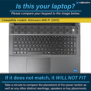 MightySkins Glossy Glitter Skin Compatible with Alienware M18 R1 (2023) Full Wrap Kit - Astro Sky | Protective, Durable High-Gloss Glitter Finish | Easy to Apply & Change Styles | Made in The USA