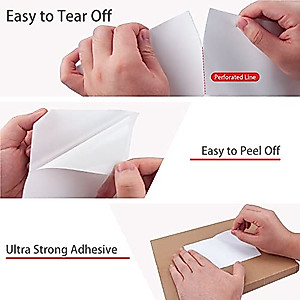 L LIKED 4x6 Direct Thermal Labels, 500pcs Perforated Fanfold, Compatible Zebra & Rollo Printers