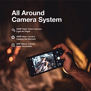 AGM H5 Pro Rugged Smartphone Unlocked, Android 12 Rugged Phone with Triple Camera, MediaTek Helio G85, 109dB Speaker, 8GB RAM 128GB ROM, 7000mAh, Fingerprint Sensor, NFC, 6.52inch Rugged Cell Phone