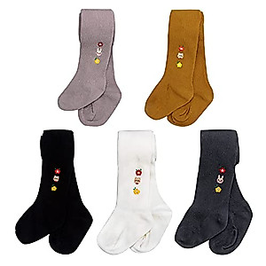 Baby Girls Cotton Tights Cable Knit Leggings Stockings Pants Soft Warm Pantyhose for Toddler Kid 1-6T