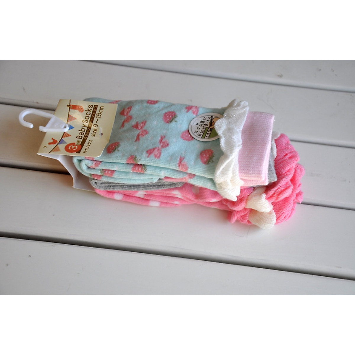 QandSweet 6 Pairs Baby Girl Knee-High Socks Toddler Princess Cute Non-skid Socks 8-36M (6 Colors)