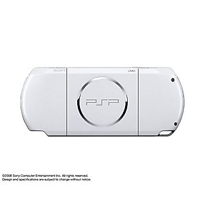 Sony PSP Slim and Lite 3000 Series Handheld Gaming Console with 2 Batteries (White)(Renewed)