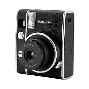 Fujifilm Instax Mini 40 Instant Camera with Film, Album, Stickers and Microfiber Cloth