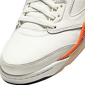 Jordan Men's 5 Retro Shattered Backboard Sail/Orange Blaze (DC1060 100) - 8