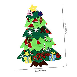 SAFIGLE 1pc DIY Christmas Tree Baby Educational Home Decoration Wall Sticker Decor Baby Christmas Nativity Ornaments for Kids Christmas Tree Hanging Christmas Tree Decor DIY Prop