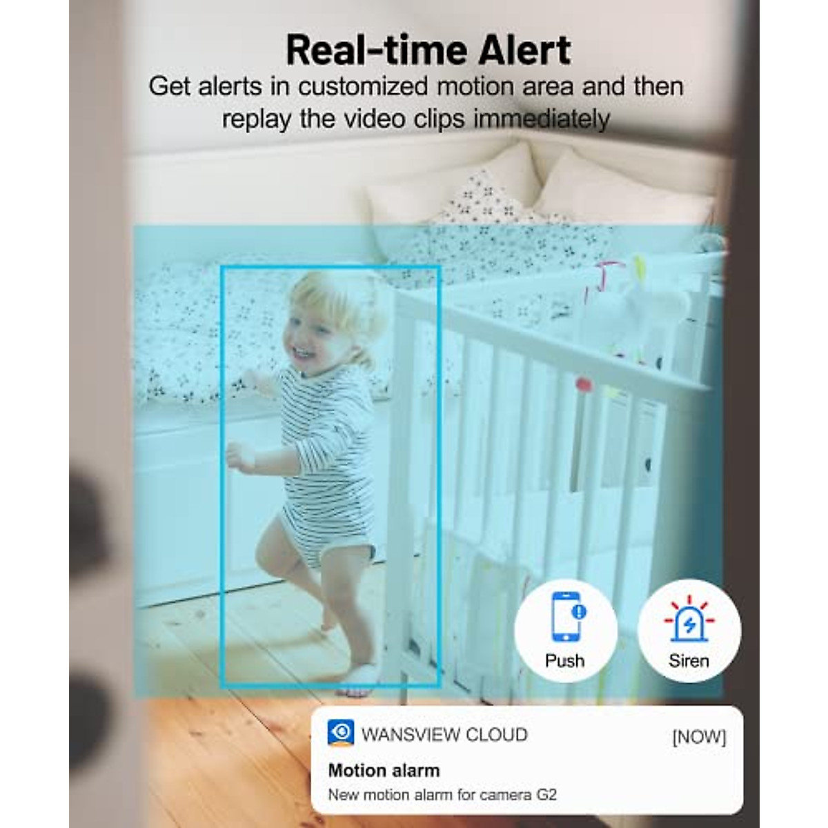 GALAYOU Indoor Security Camera 2K, Pet Camera, 360 Degree WiFi Home Security Camera for Baby/Dog/Elder/Nanny with Night Vision, Siren, 24/7 SD Card Storage, Works with Alexa and Google Assistant