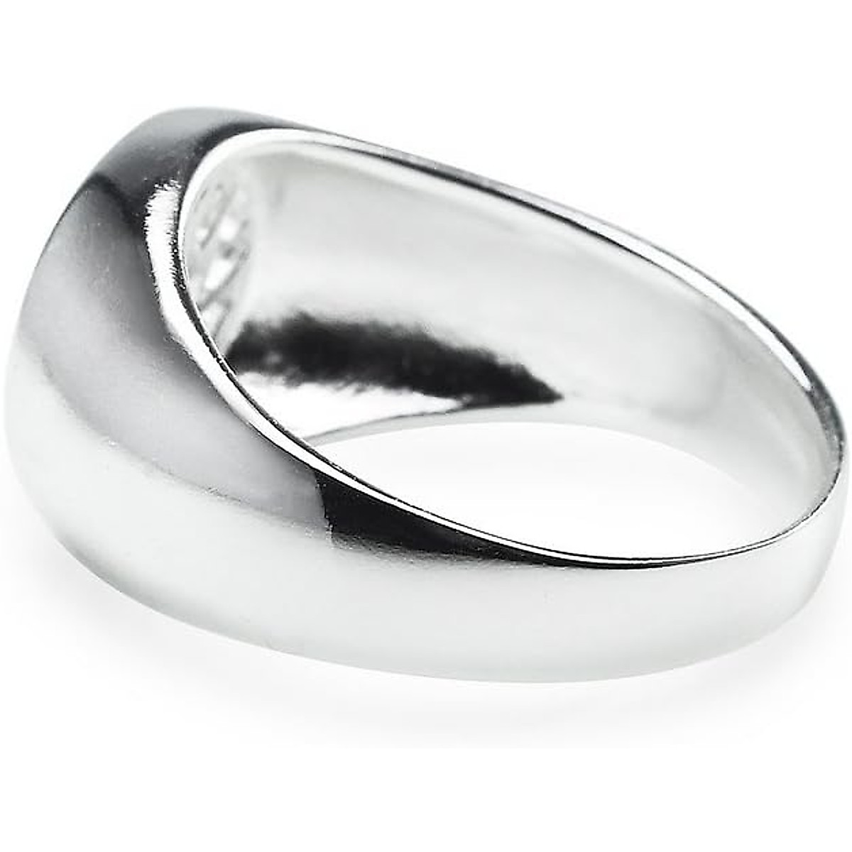 SILVERLINE JEWELRY - 925 Sterling Silver Celtic Tree Of Life Round Signet Biker Band Ring | Sizes 5-13