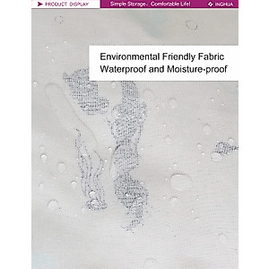 INGHUA Square Storage Basket Fabric Organizer Bin for Toys,Books,Clothes,Gifts,Pets-Perfect for Home,Office,Nursery,Dorm,Shelf(Square-mermaid)