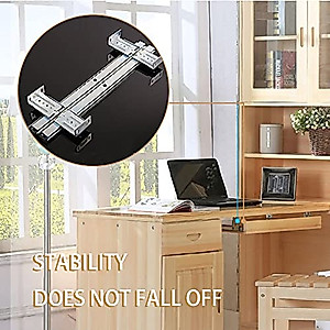 FANOYA Keyboard Stand for Desktop, Slide-Out Under-Counter Computer Keyboard Tray, Adjustable Height Ergonomics Desk Extender Tray