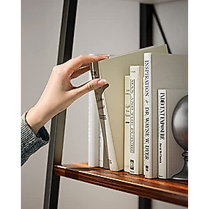 Pipishell Industrial Ladder Shelf, 4-Tier Bookshelf, Free Standing Bookcase Storage Rack Shelves Plant Flower Stand with Wood Look for Living Room, Bedroom, Kitchen, Bathroom, Home Office, Balcony