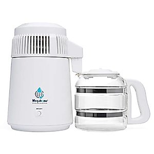 Megahome Countertop Water Distiller, White, Glass Collection