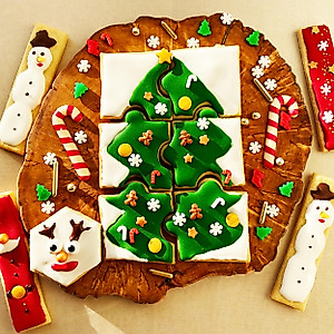 Large Rectangle Puzzle Cookie Cutter for Dough, 6 Pcs Multicutter 6.375" by 4.25" with 2.125-Inch Square Pieces (Puzzle)