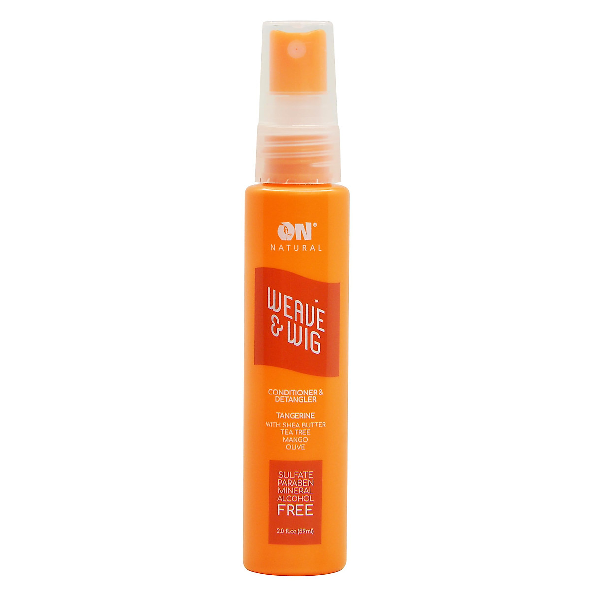 ON Organic Natural Premium Oil-Free Weave & Wig Conditioner & Detangler Tangerine 2.0 fl oz