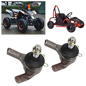 a Pair Suspension Tie Rod End Ball Joint Carbon Steel for 50‑250cc, Prevent Uneven Tire Wear Or Steering Wheel Shaking Replace Original Damaged and Worn Ball Joints 0.47in