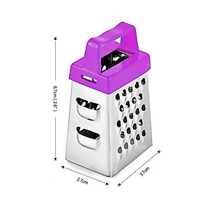 GOODFEER Mini Cheese Grater, 3 Pieces Stainless Steel Small Box Graters For Kitchen Slicer Cheese/Ginger/Vegetable,Pack of 3