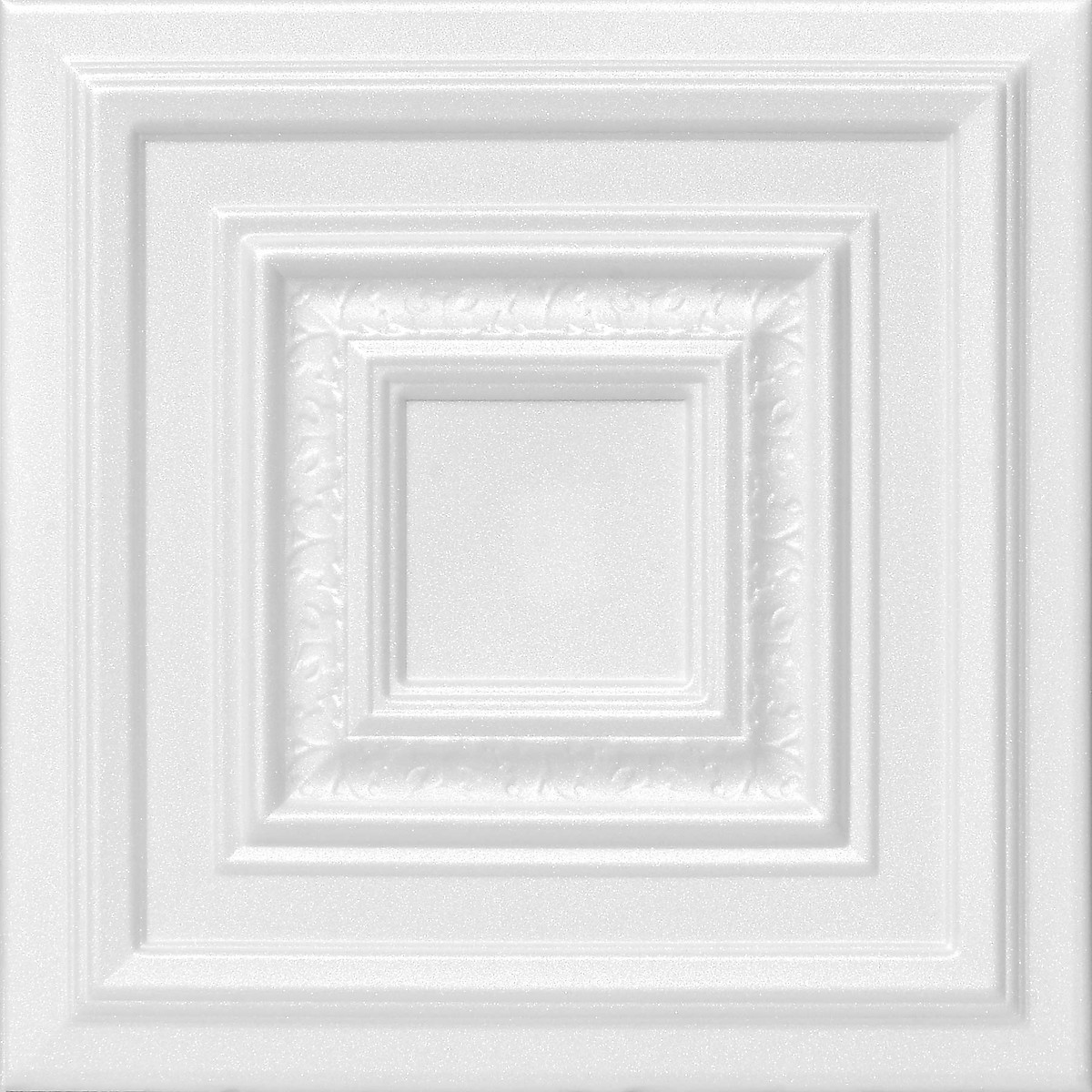 A La Maison Ceilings R31 Chestnut Grove Foam Glue-up Ceiling Tile (128 sq. ft./Case), Pack of 48, Plain White