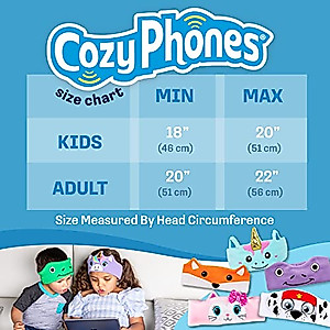 CozyPhones Kids Wireless Headphones Volume Limited with Thin Speakers & Super Soft Fleece Headband - Perfect Toddlers & Children's Earphones for Home, School & Travel - Monster