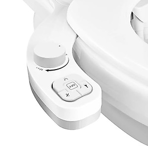 Ultra-Thin 3-Function Bidet Toilet Seat Attachment White