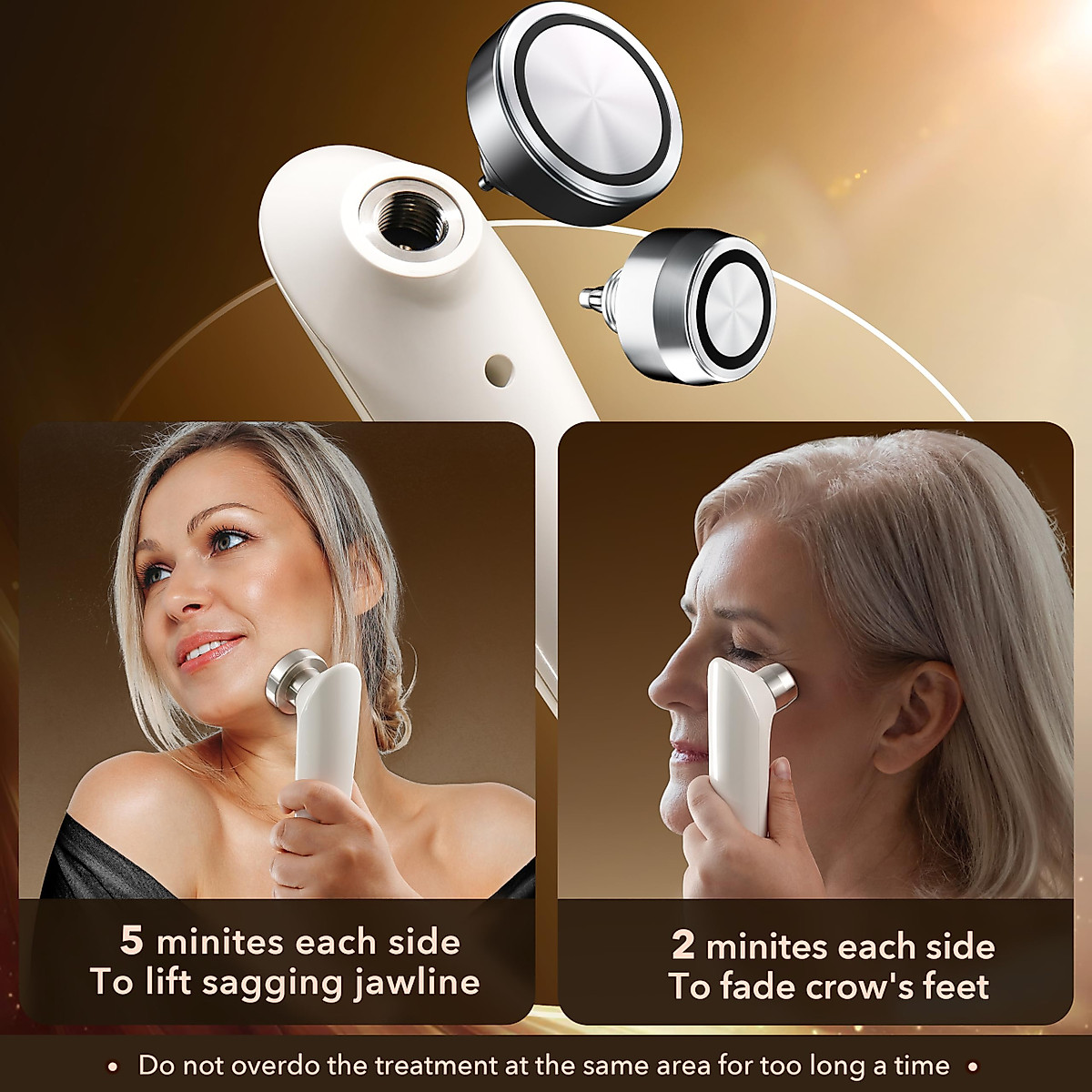 RF Beauty Device | Home RF Lifting | Wrinkle Removal | Anti Aging | Skin Care - Increase Collagen & Absorption - MLAY Professional Radio Frequency Skin Tightening for Face and Body - Salon Effects