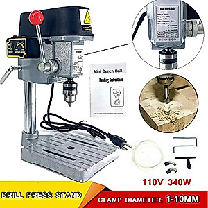 JOYABEST Upgraded Version of 3-Speed Mini Drill Press Machine 340W Mini Bench Table Drill for Craft Jewelers & Hobbyists